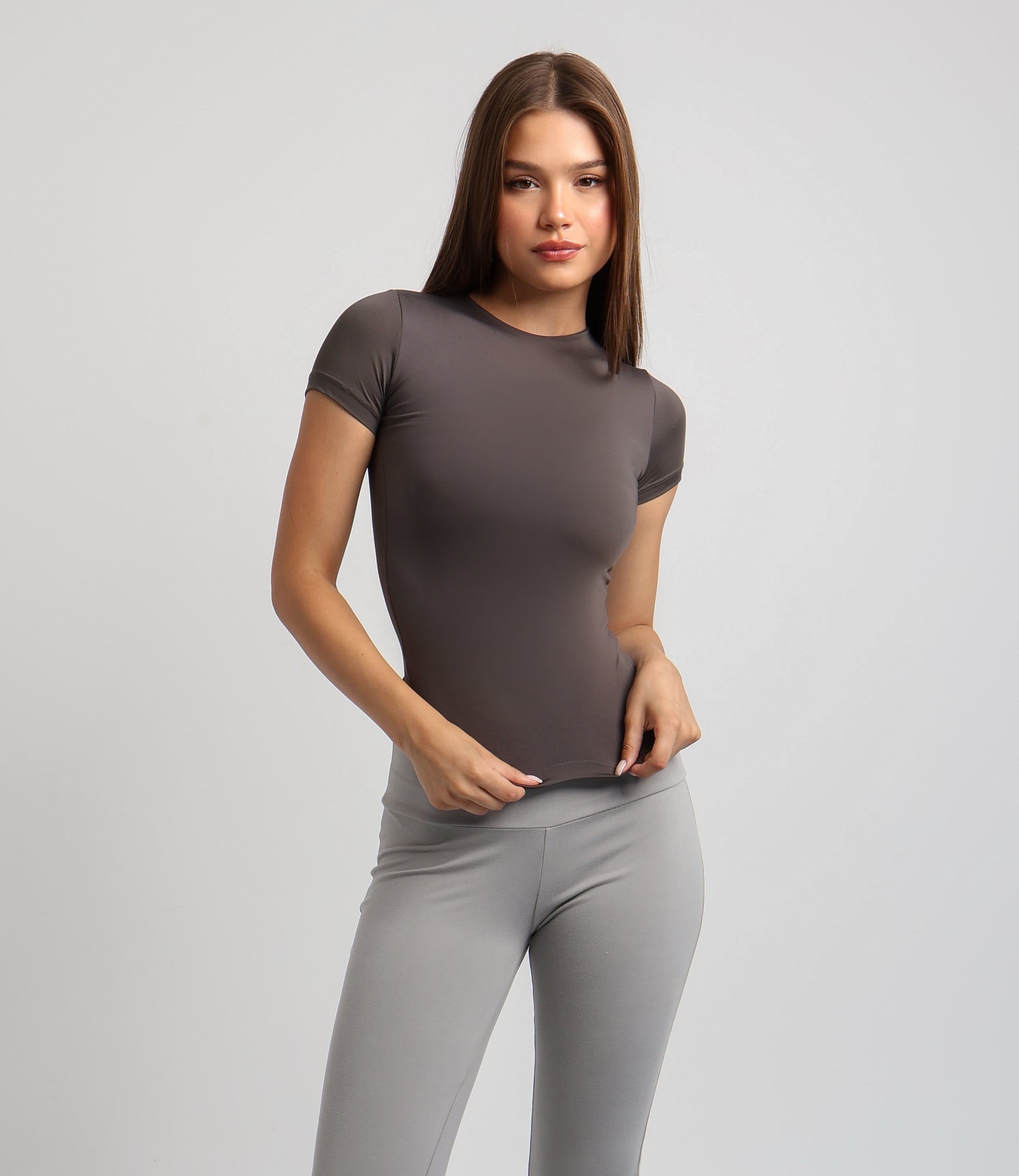 SEAMLESS SCULPT SHORT SLEEVE TOPS – Basic Couture